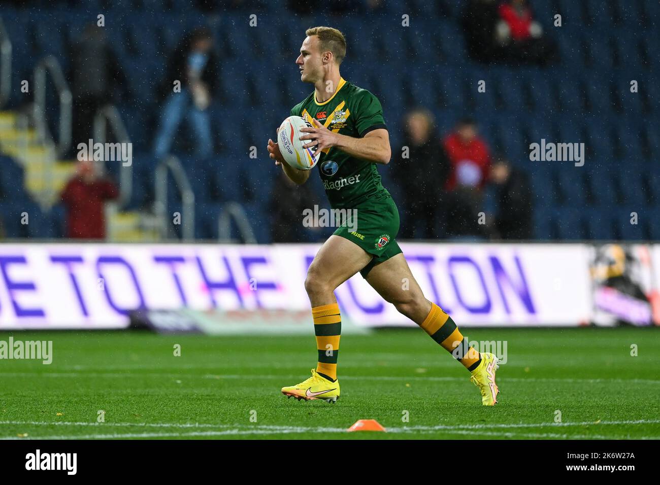 Daly Cherry-Evans of Australia during pre match warm up ahead of the ...