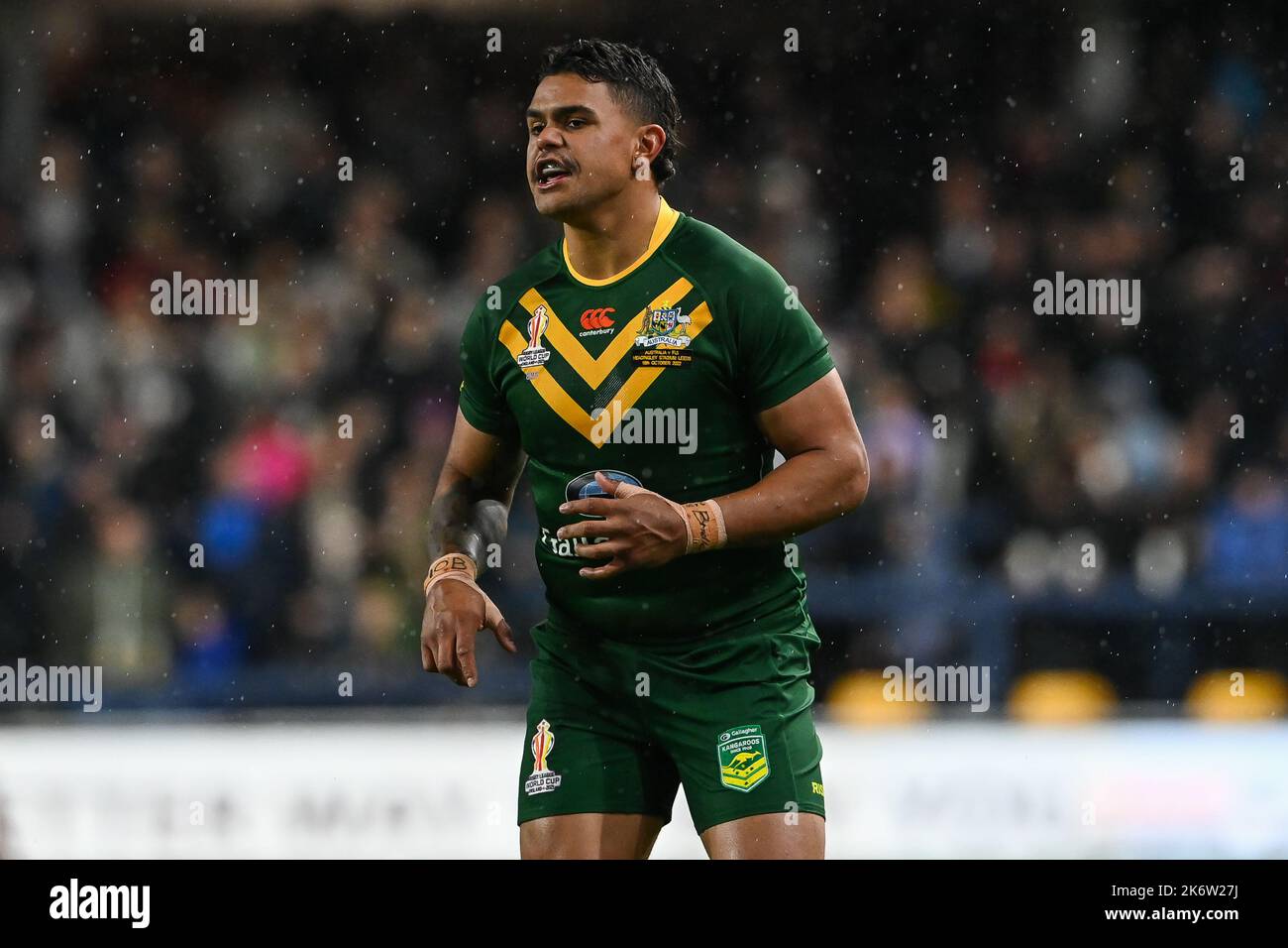 Latrell Mitchell of Australia during the Rugby League World Cup 2021 ...