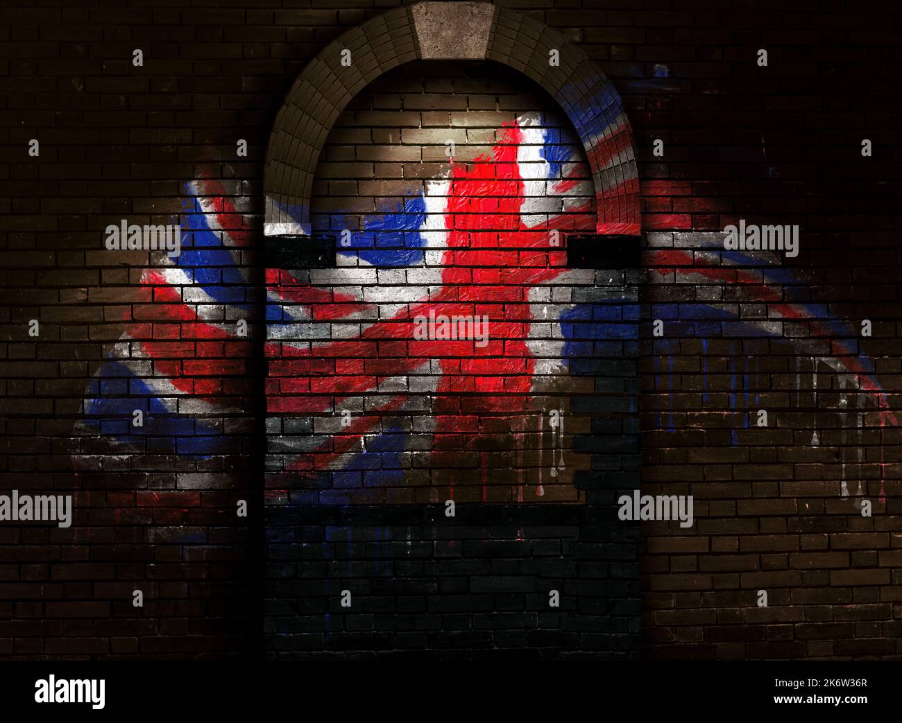 wall with the flag of england Stock Photo - Alamy