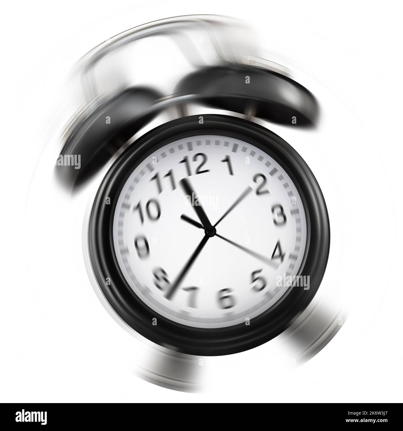 classic bell alarm clock ringing isolated on white background, black ... classic bell alarm clock ringing isolated on white background, black ...