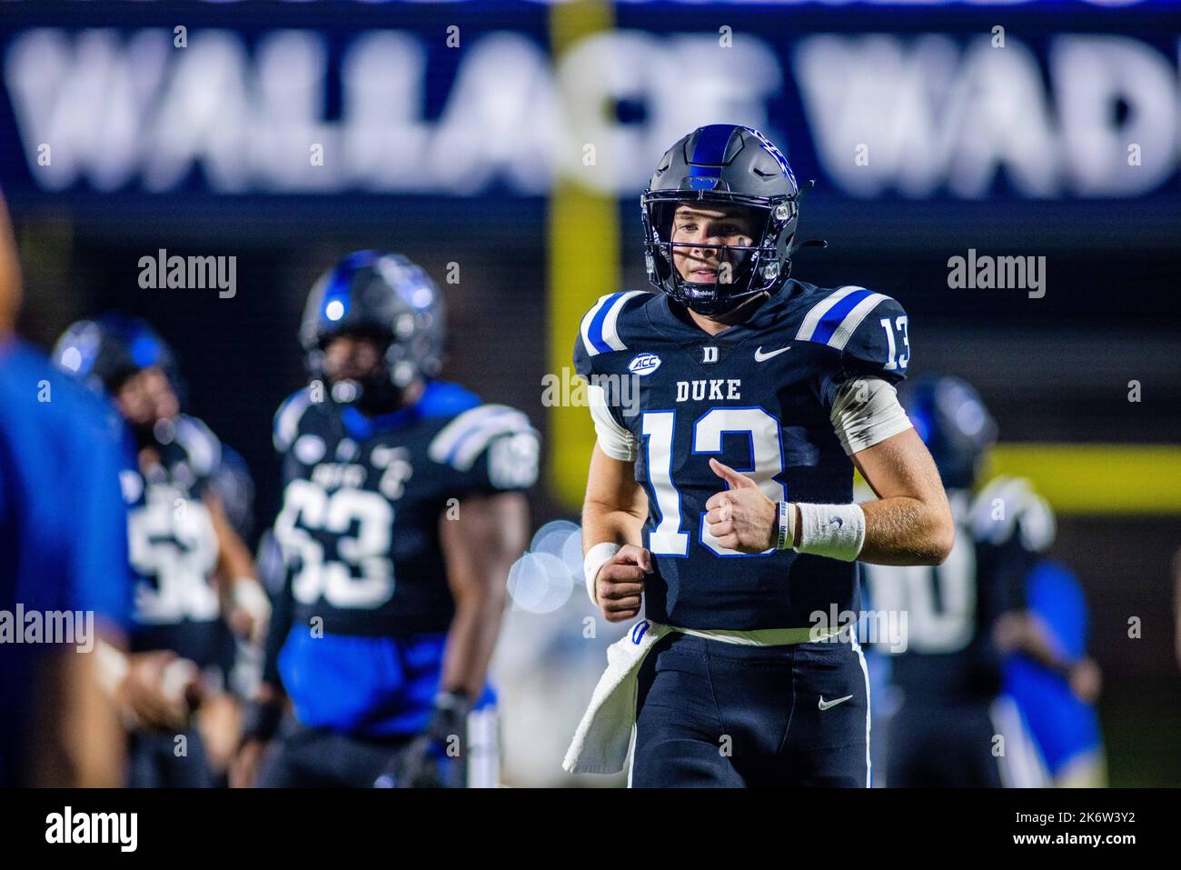 Durham, NC, USA. 15th Oct, 2022. Duke Blue Devils quarterback Riley ...