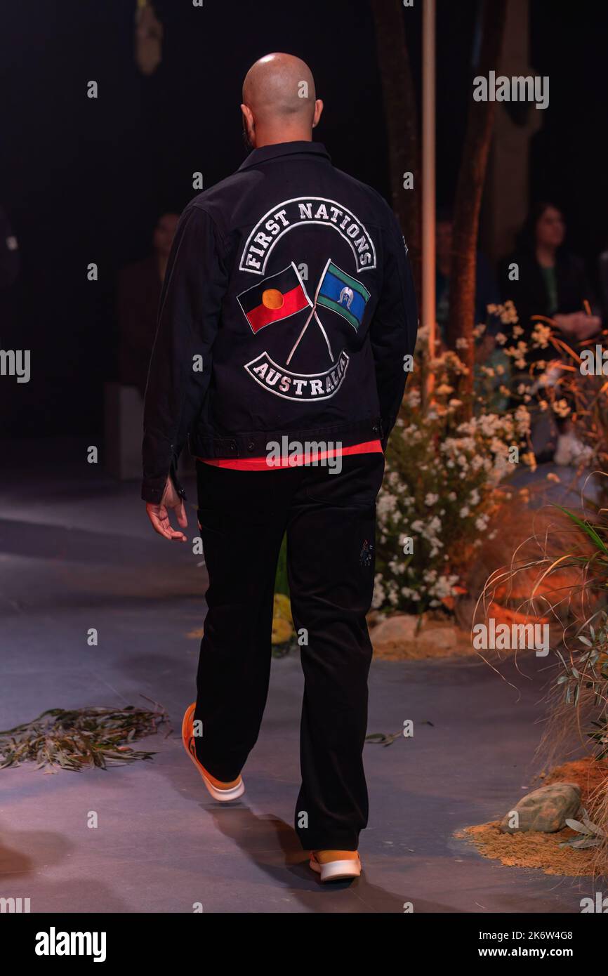 Melbourne, Australia. 15th Oct, 2022. A model dressed in a design by ...