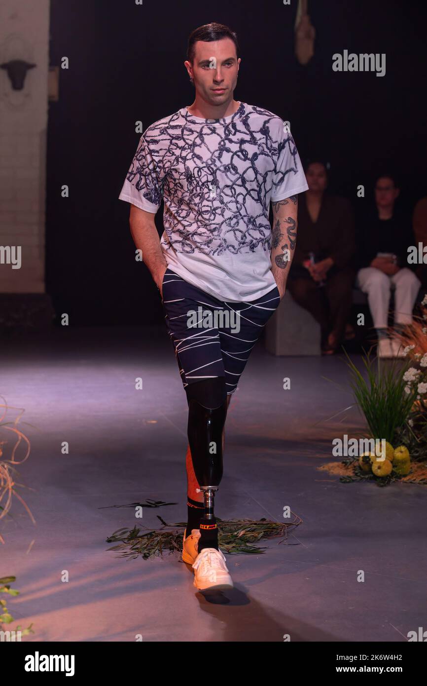 Melbourne, Australia. 15th Oct, 2022. A model dressed in a design by ...