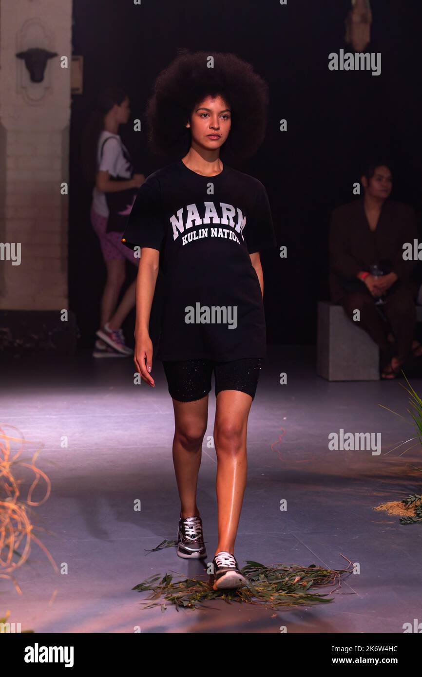 Melbourne, Australia. 15th Oct, 2022. A model dressed in a design by ...