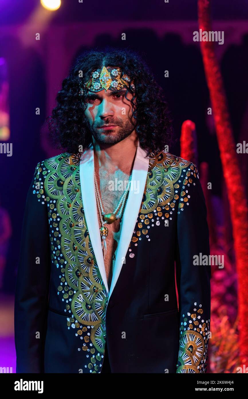 Melbourne, Australia. 15th Oct, 2022. A model dressed in a design by ...