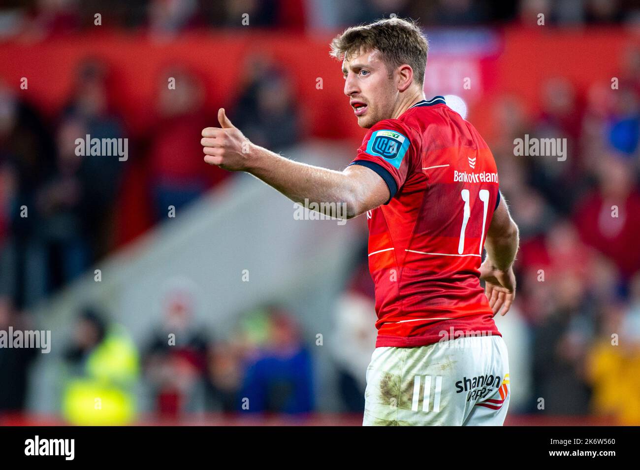 Limerick, Ireland. 16th Oct, 2022. Liam Coombes of Munster during the ...