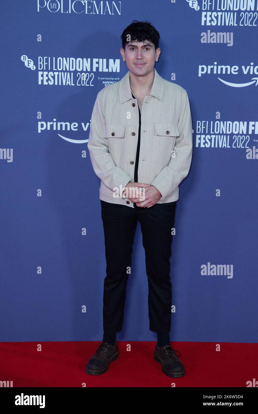 London, UK. 15th Oct, 2022. Luke Franks attending the My Policeman ...