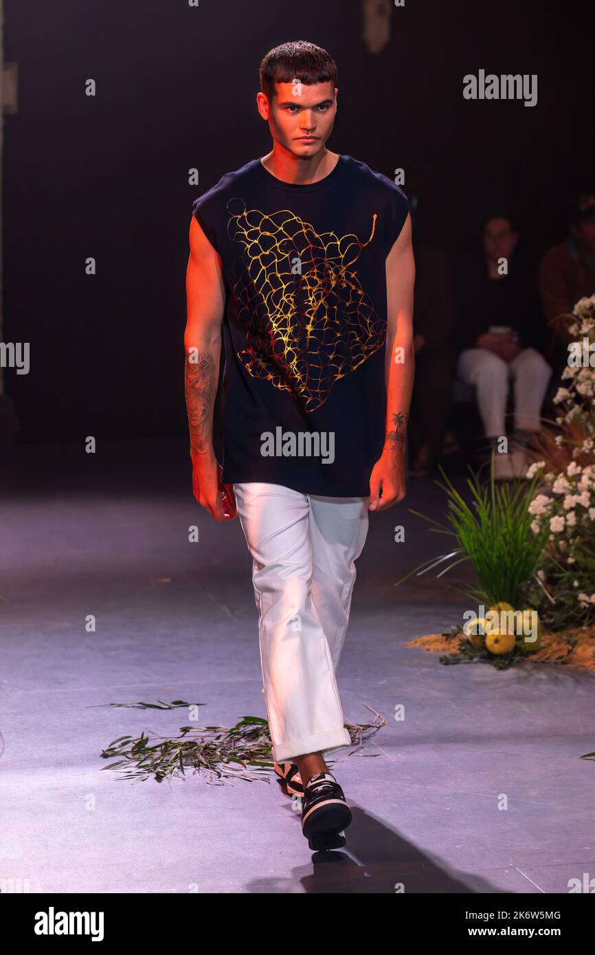 Melbourne, Australia. 15th Oct, 2022. A model dressed in a design by ...
