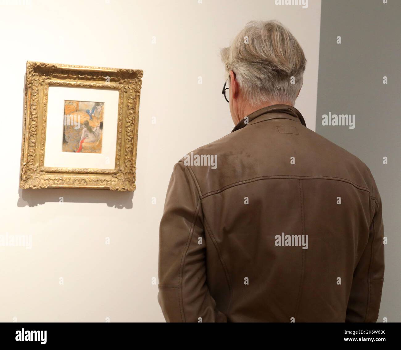 October 14, 2022, New York City, New York, USA: A man views an Edgar ...