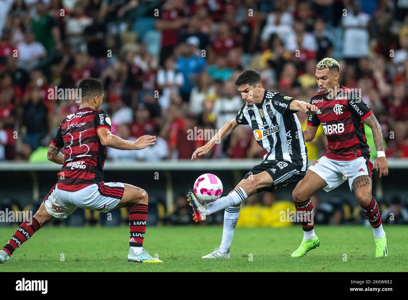 Rio, Brazil - october 15, 2022 - Nacho player in match between Flamengo ...