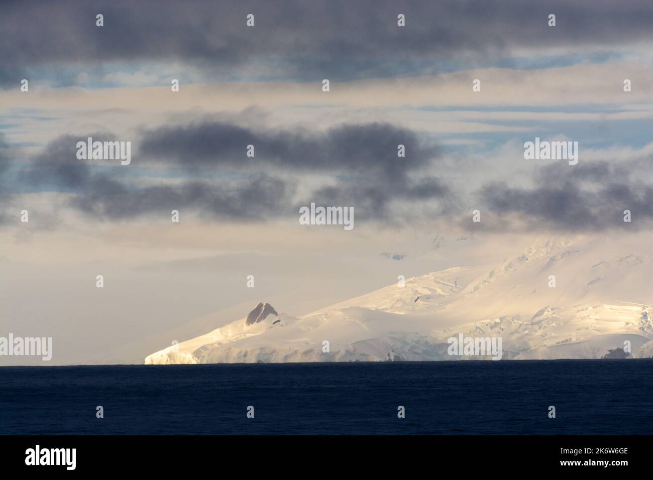 northern side of snow covered anvers Island. Dallmann Bay. Palmer ...