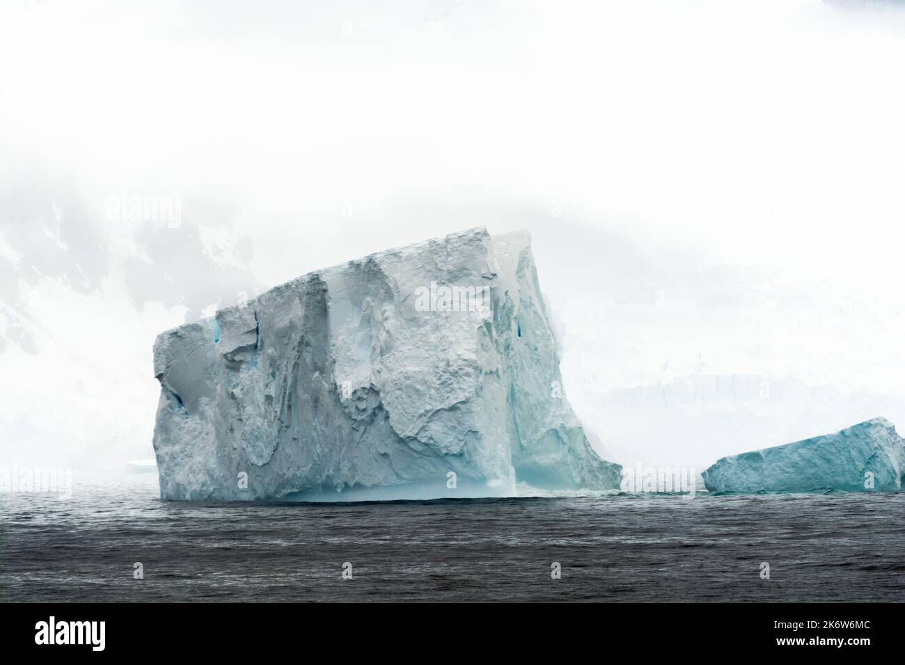 tabular (table top) iceberg off coast of Brabant Island. Palmer ...