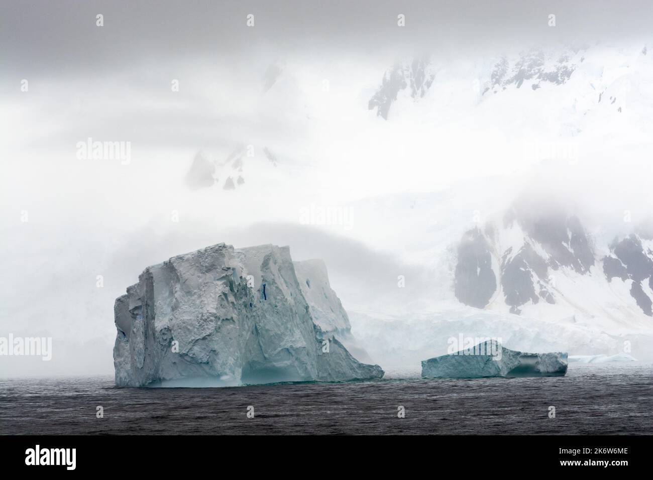 tabular (table top) iceberg off coast of Brabant Island. Palmer ...