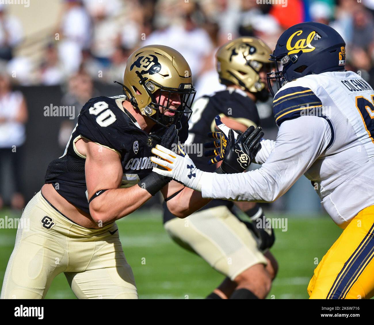 October 15, 2022: Colorado Buffaloes defensive end Chance Main (90 ...