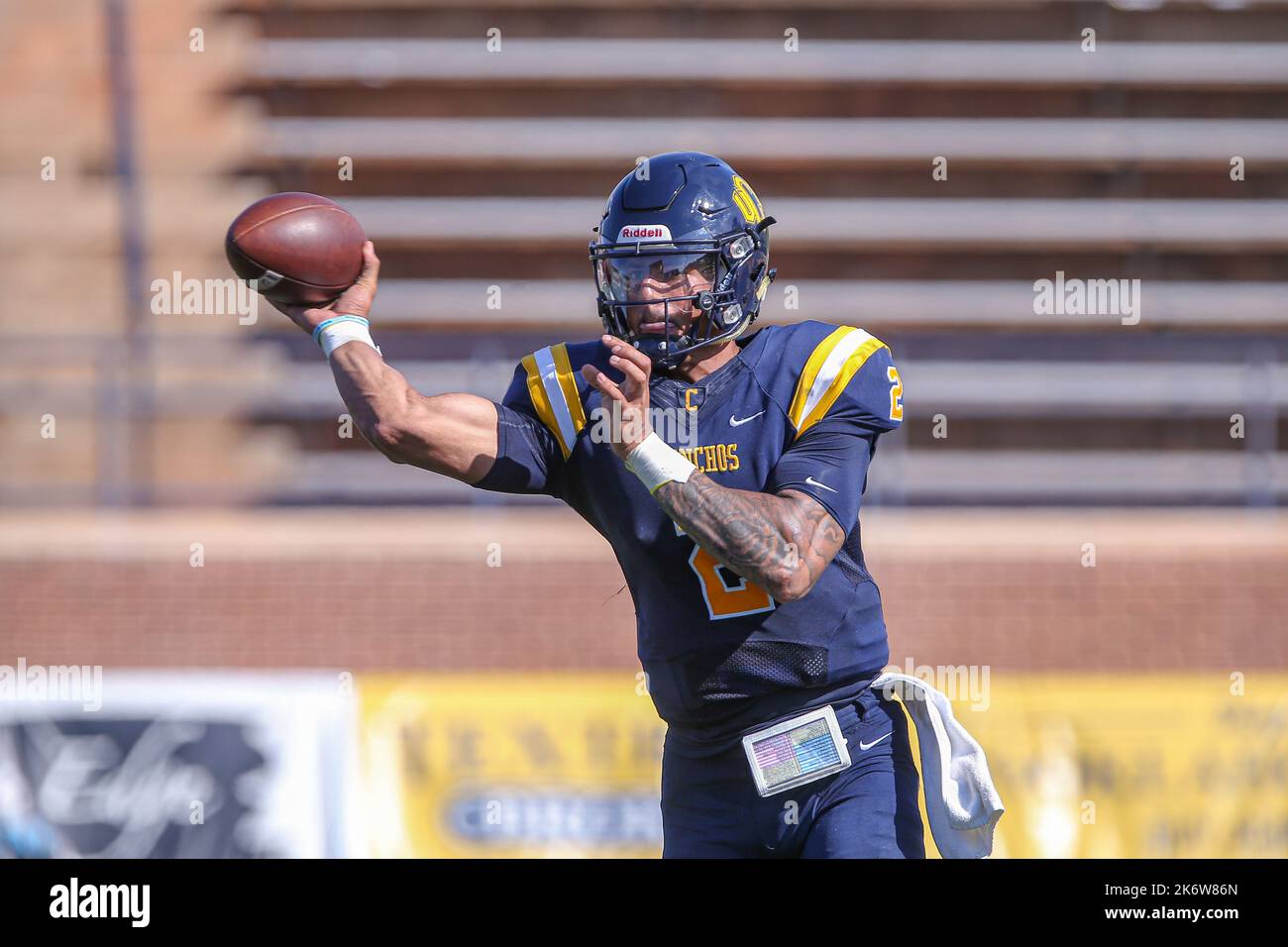 October 15, 2022: University of Central Oklahoma Bronchos QuarterBack ...
