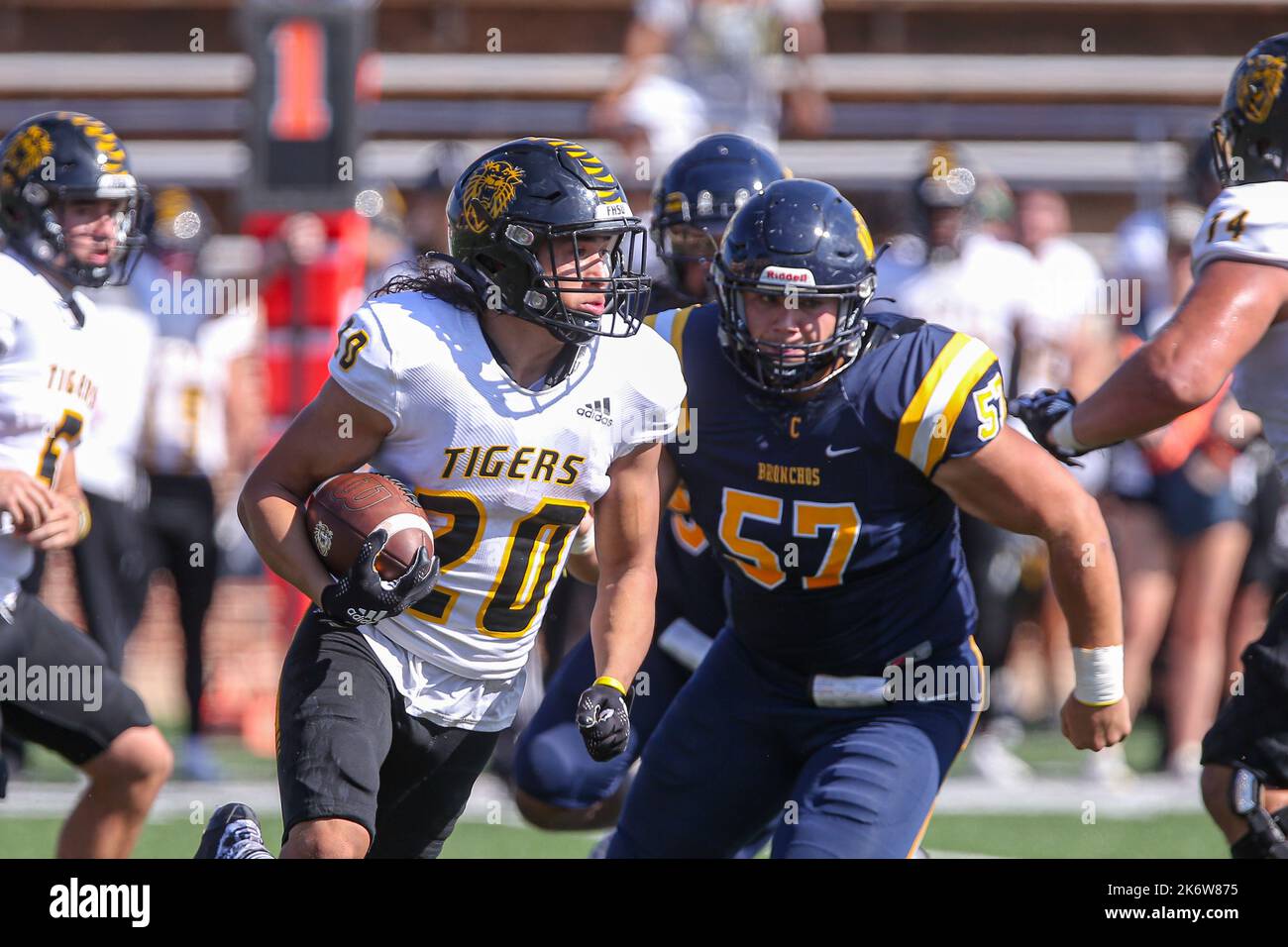 October 15, 2022: Ft Hays State University Tigers running back Adrian ...