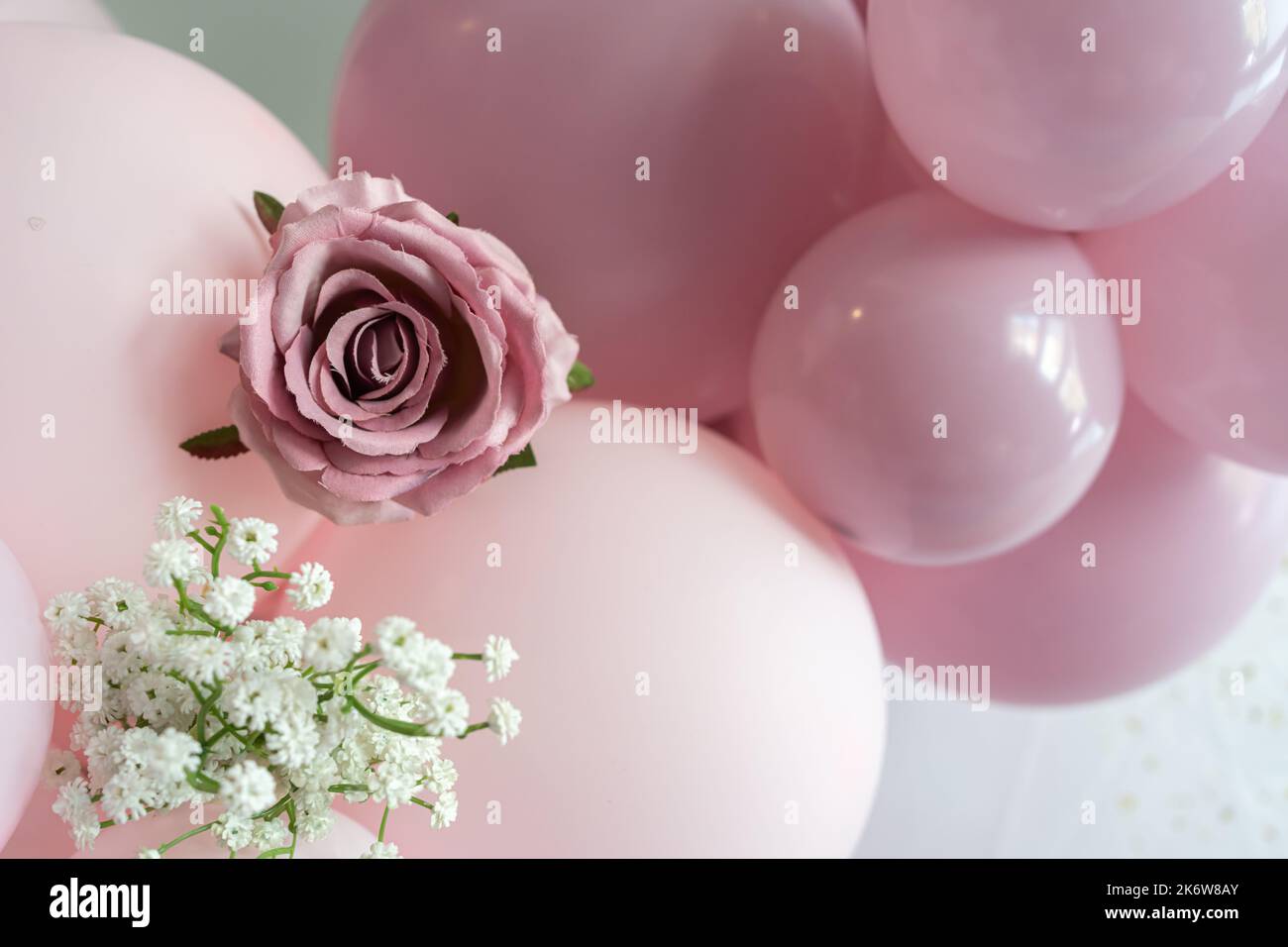 Set of Balloons used to decorate a party hall Stock Photo - Alamy