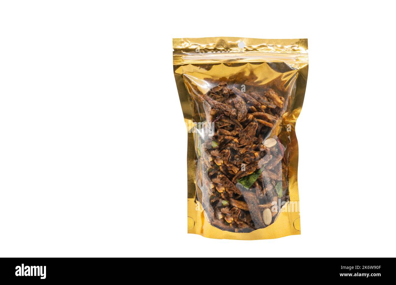 Small crispy small fish fried with herbs and cereals in golden ...