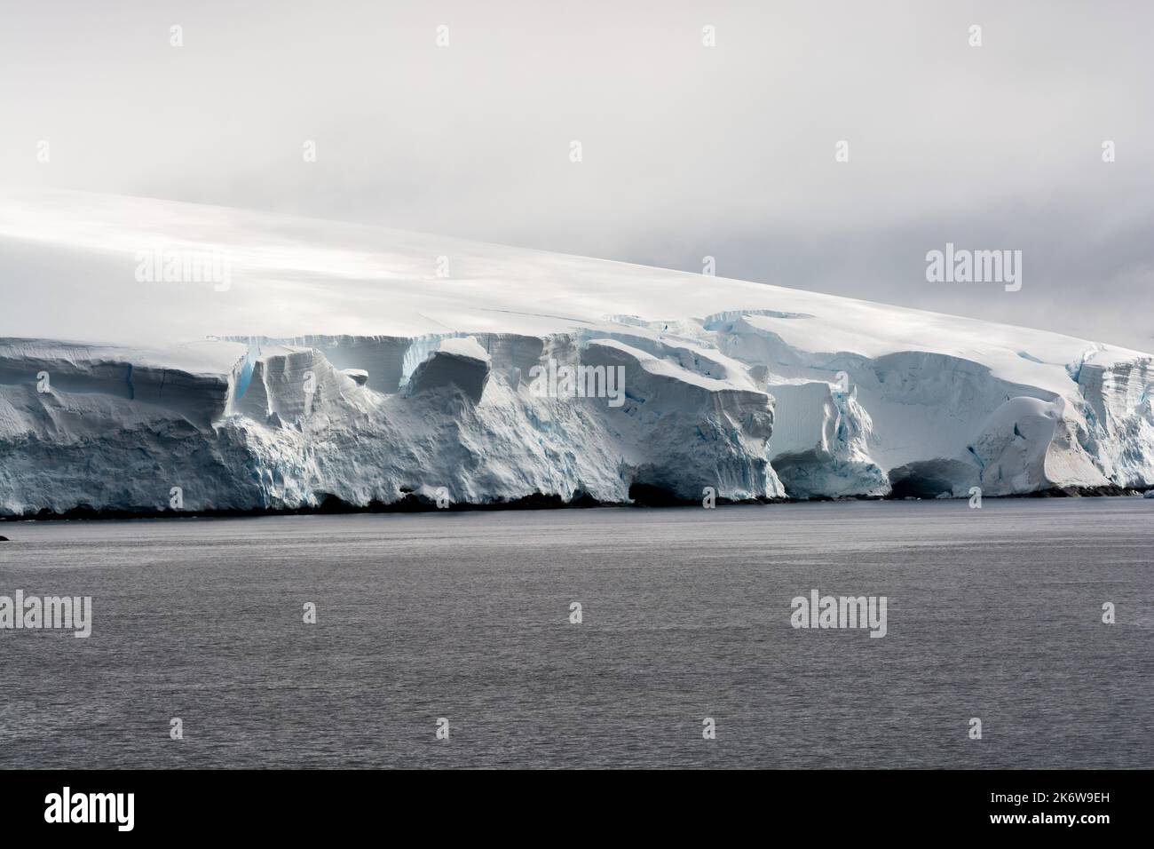 ice cliffs of pursuit point. gerlache strait. antarctic peninsula ...