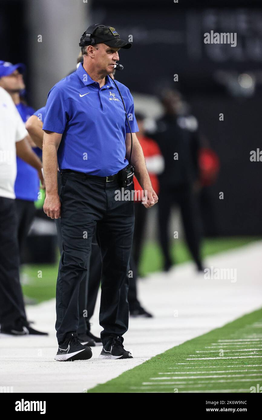 Las Vegas, NV, USA. 15th Oct, 2022. Air Force Falcons head coach Troy ...