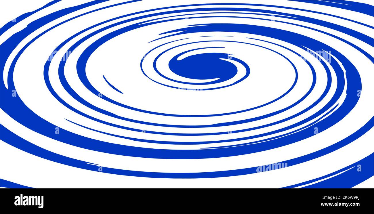 grunge brush stroke curl, blue water drop splash Stock Vector Image ...