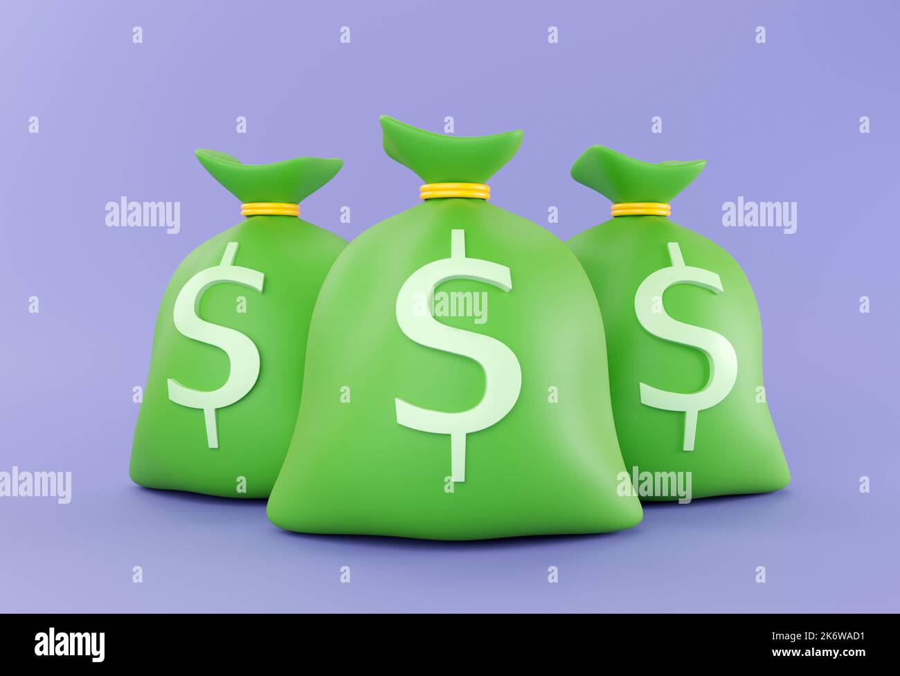 3d green plastic Money Bag with dollar sign. Business, saving, money ...