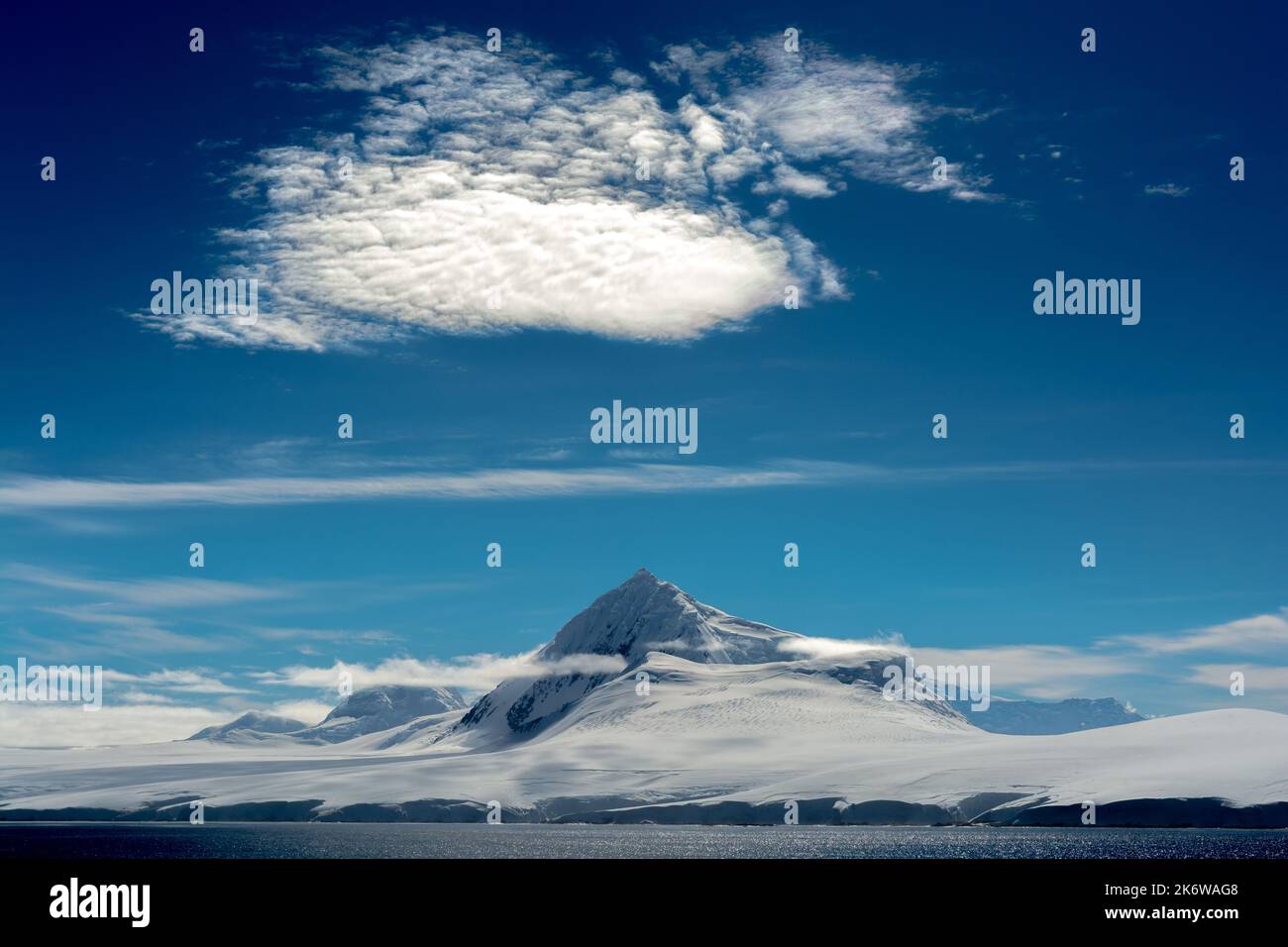 mt. william on anvers island from bismarck strait. antarctic peninsula ...
