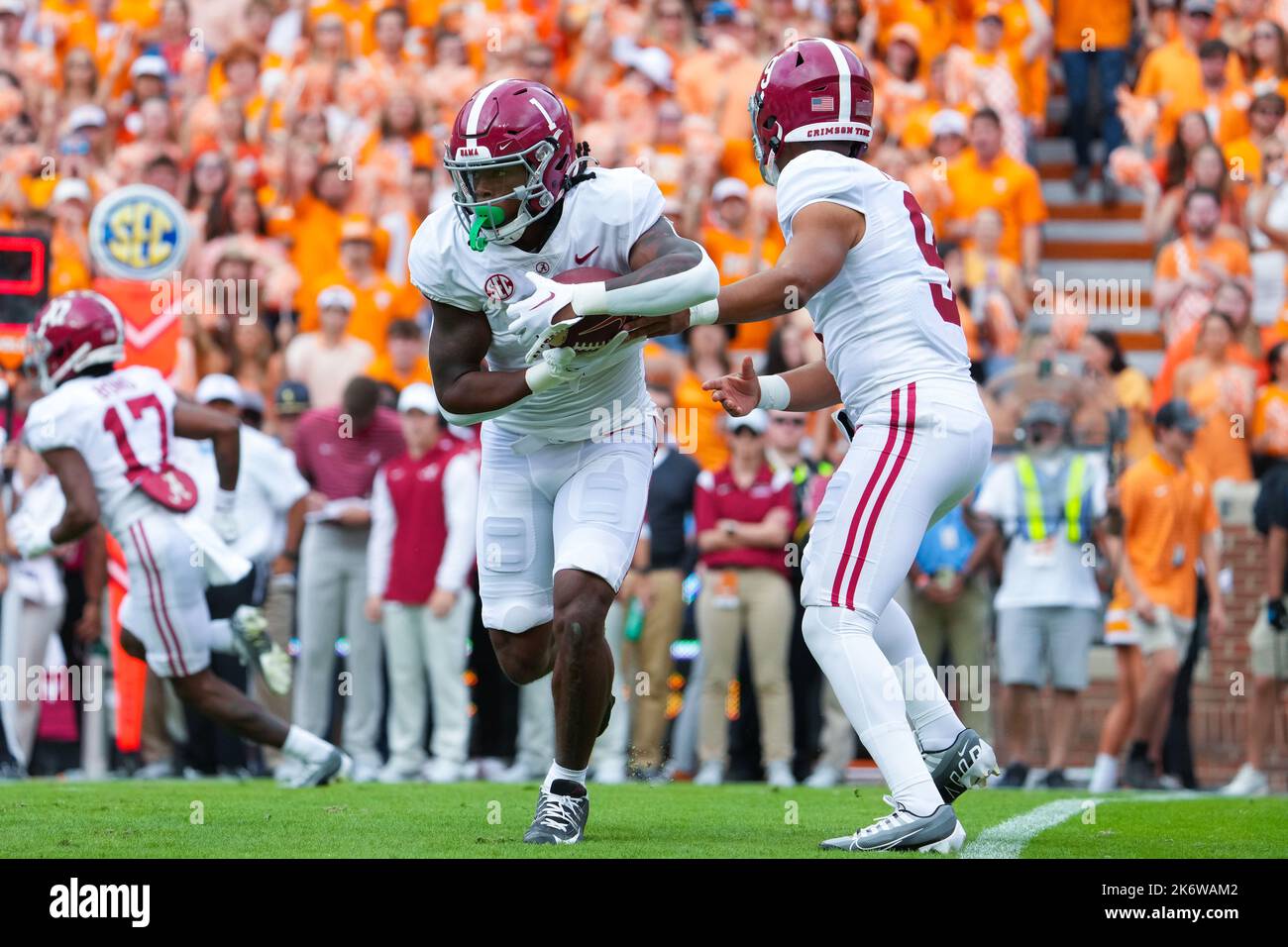 October 15, 2022: Jahmyr Gibbs #1 of the Alabama Crimson Tide takes the ...