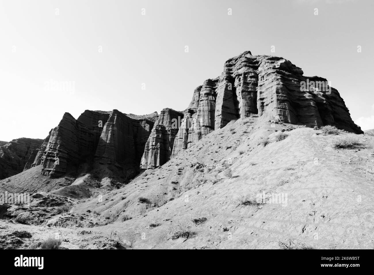 Rock formations on clear day Stock Photo - Alamy