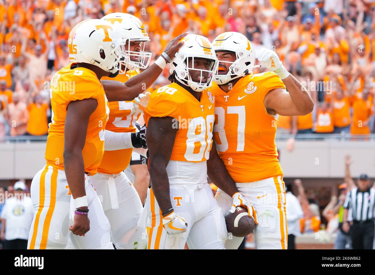 October 15, 2022: Princeton Fant #88 of the Tennessee Volunteers ...