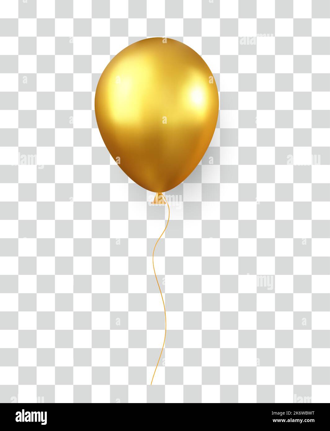 golden balloon on transparent background Stock Vector Image & Art - Alamy