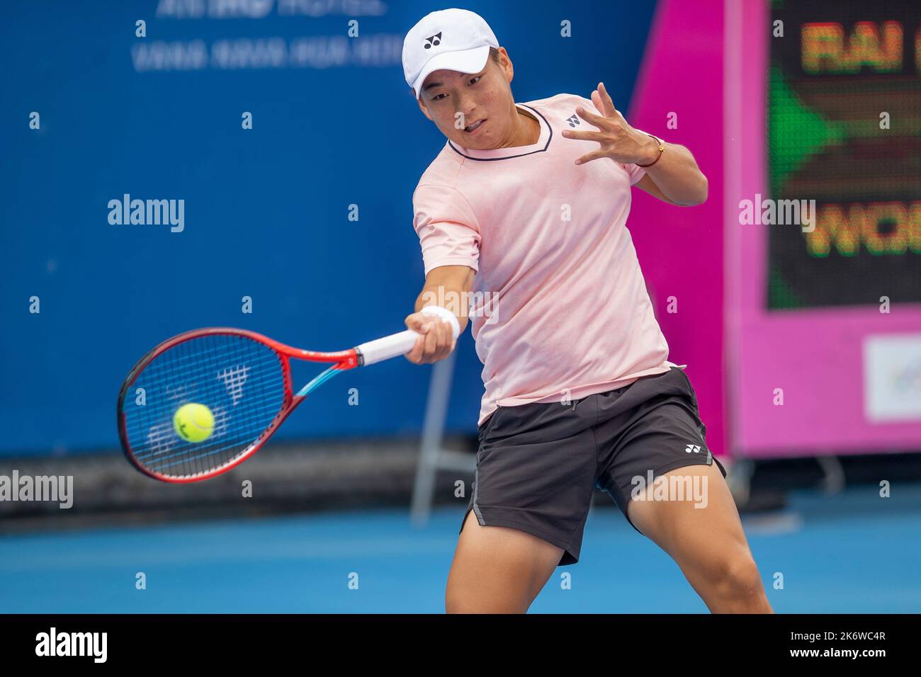 HUA HIN, THAILAND - OCTOBER 16: Zhuoxuan Bai of China during the final ...