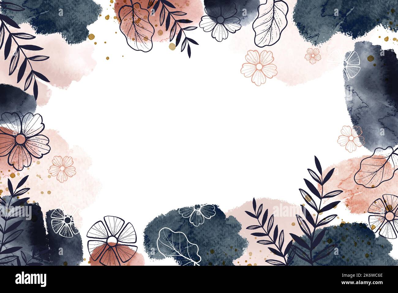 watercolor floral background vector design illustration Stock Vector ...