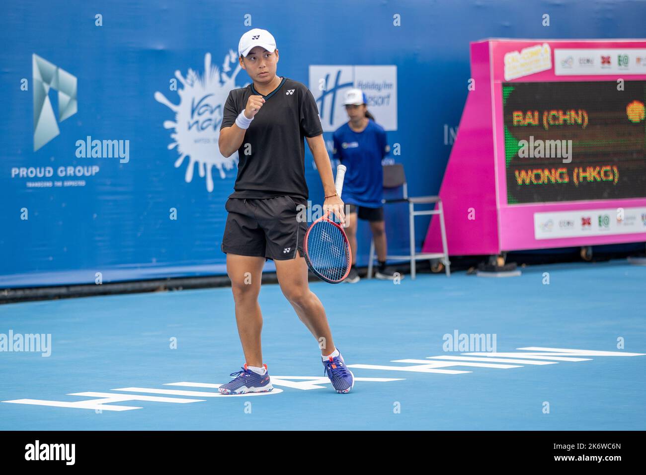 HUA HIN, THAILAND - OCTOBER 16: Zhuoxuan Bai of China during the final ...