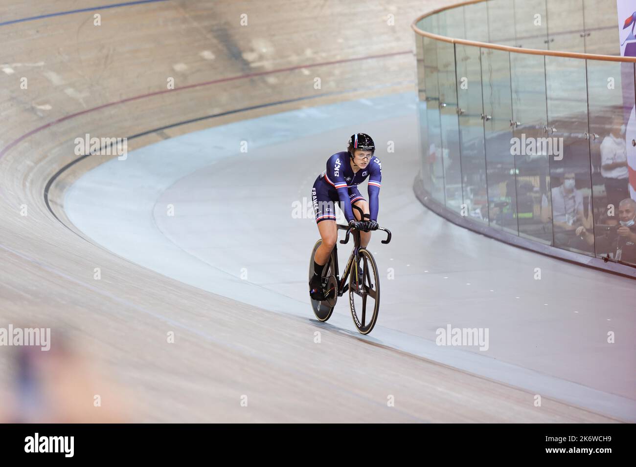 Mathilde Gros of France, Women's Sprint during the 2022 Tissot UCI ...