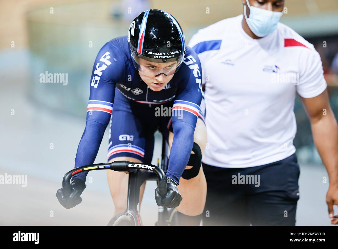 Mathilde Gros of France, Women's Sprint during the 2022 Tissot UCI ...
