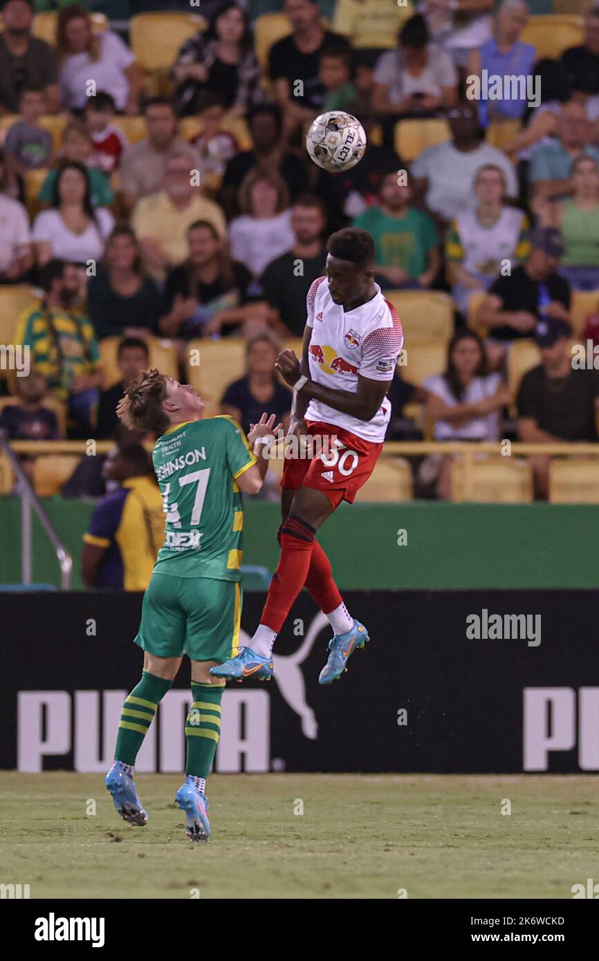 St. Petersburg, FL: Tampa Bay Rowdies defender Tate Johnson (47) and ...