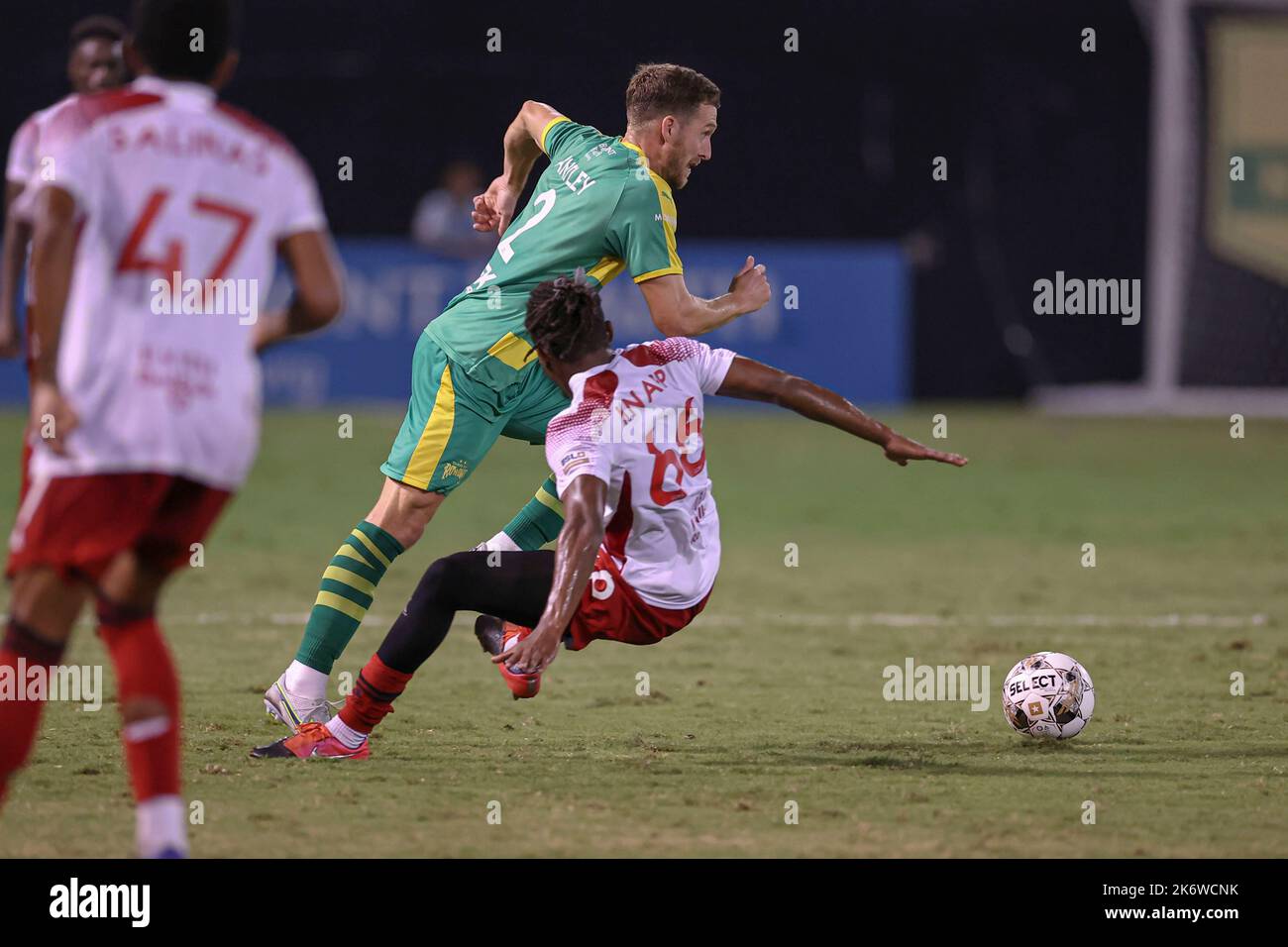 St. Petersburg, FL: New York Red Bulls II midfielder Michael Knapp (66 ...