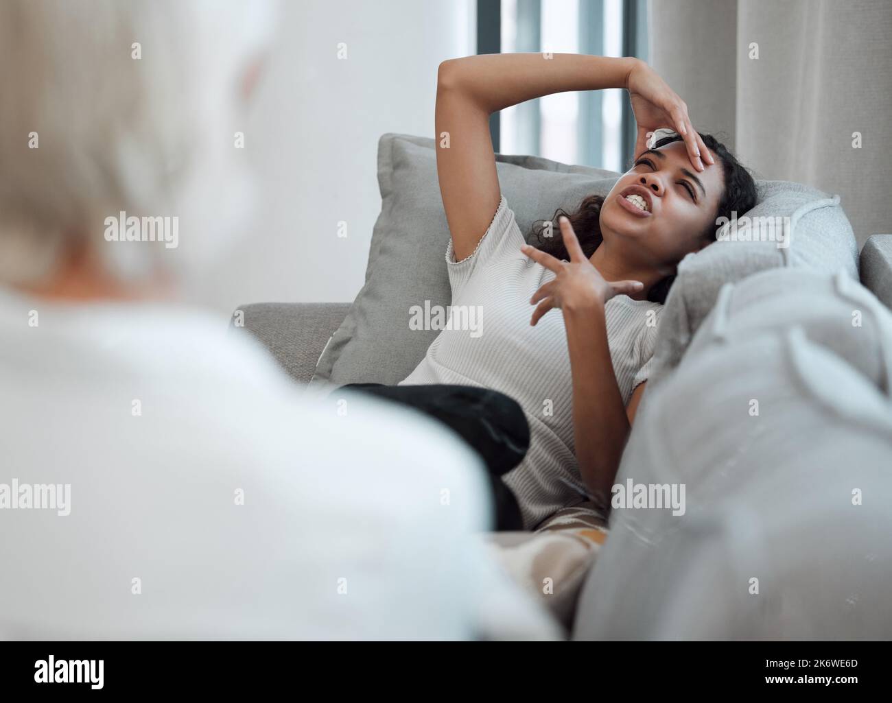 The anger just bubbles up in me. an attractive young woman lying down ...