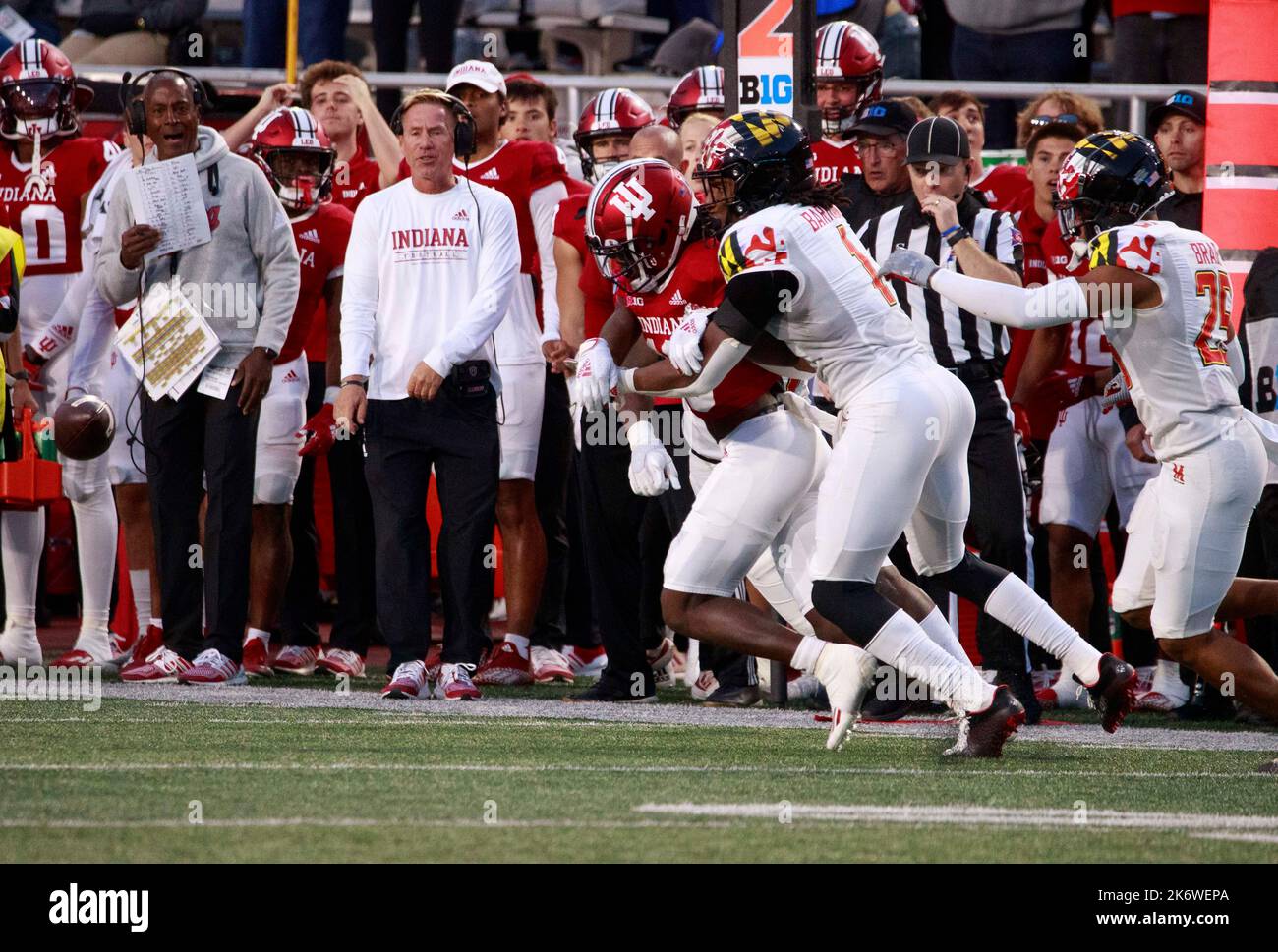 Bloomington, United States. 15th Oct, 2022. Indiana Hoosiers wide ...