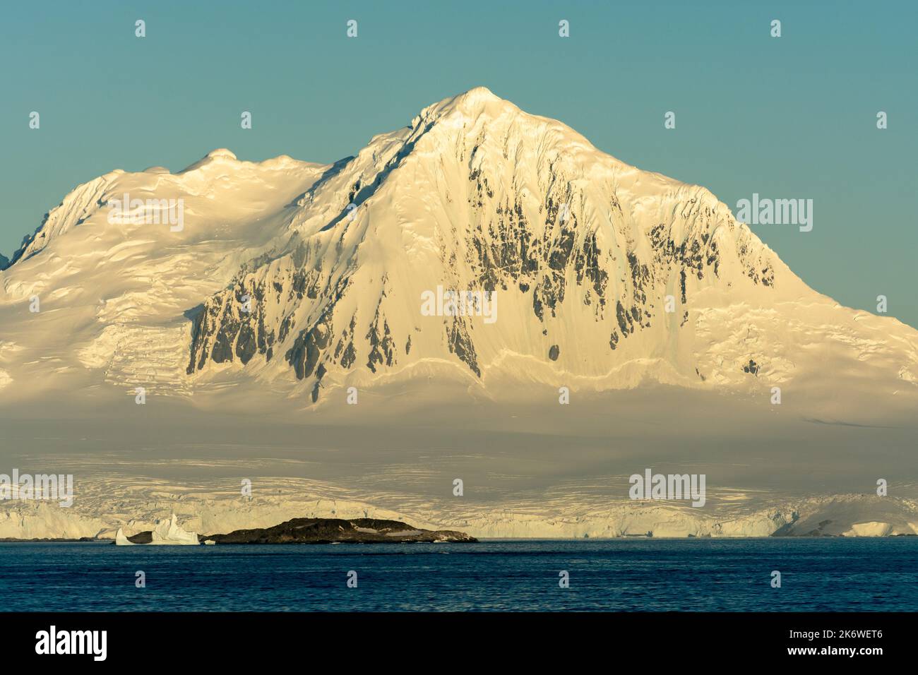 mt. william at sundown. anvers island. antarctic peninsula. antarctica ...