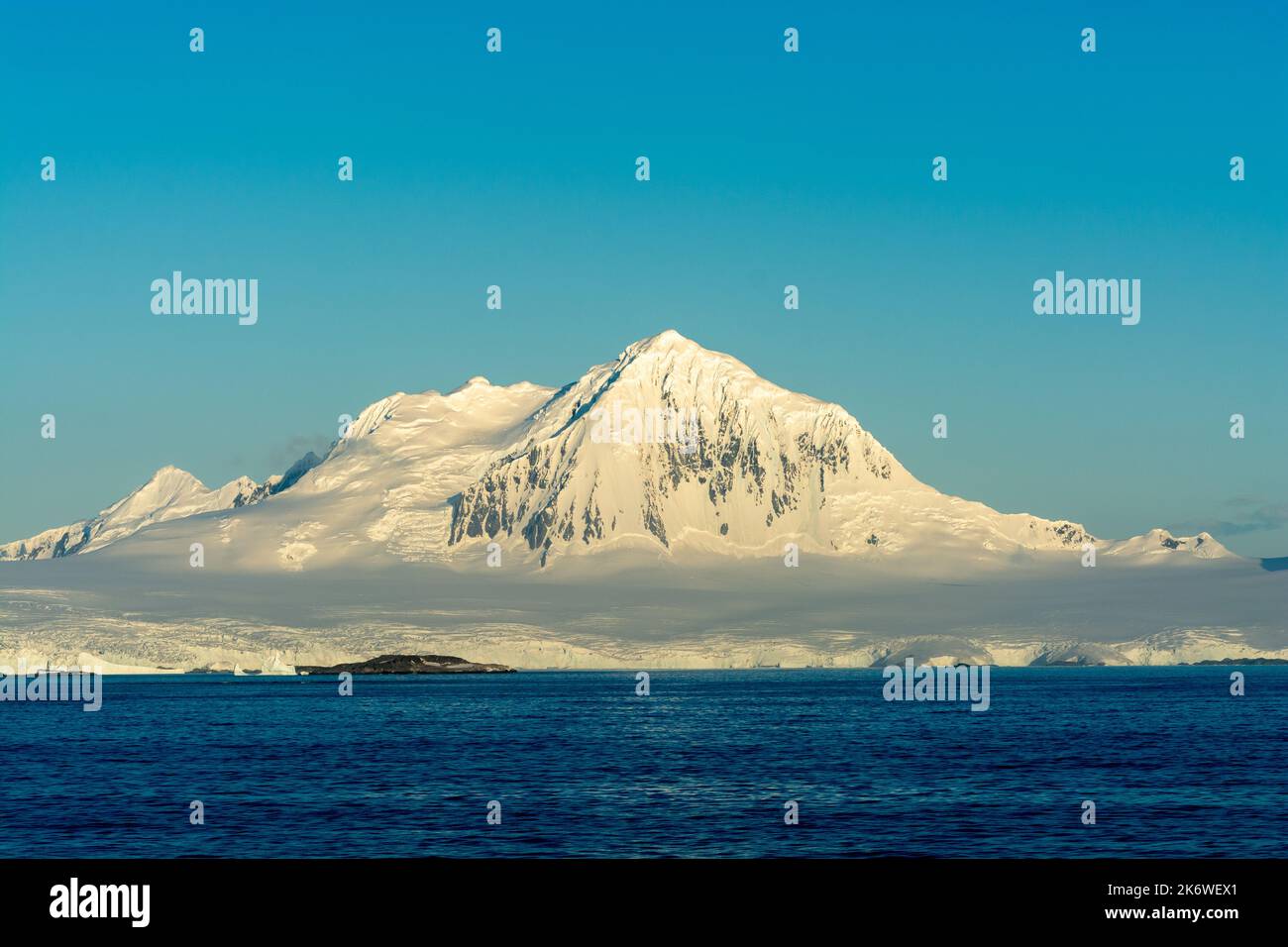 mt. william at sundown. anvers island. antarctic peninsula. antarctica ...