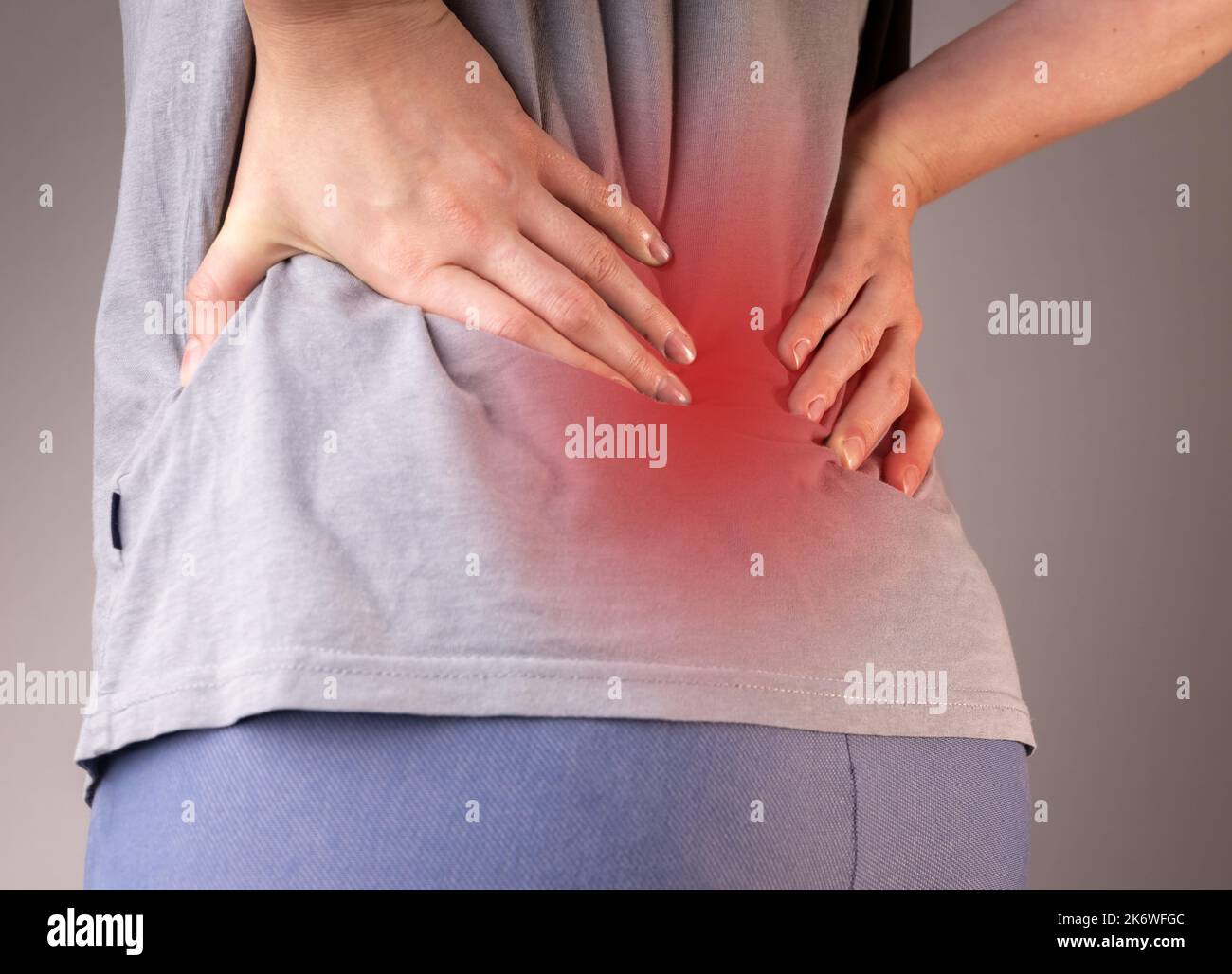 Back ache, loin pain, spine disease concept. High quality photo Stock ...