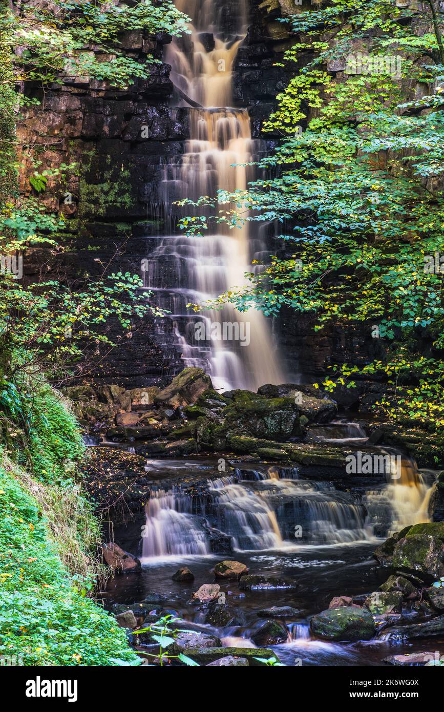 Mill Gill Falls at Askrigg in North Yorkshire Stock Photo - Alamy