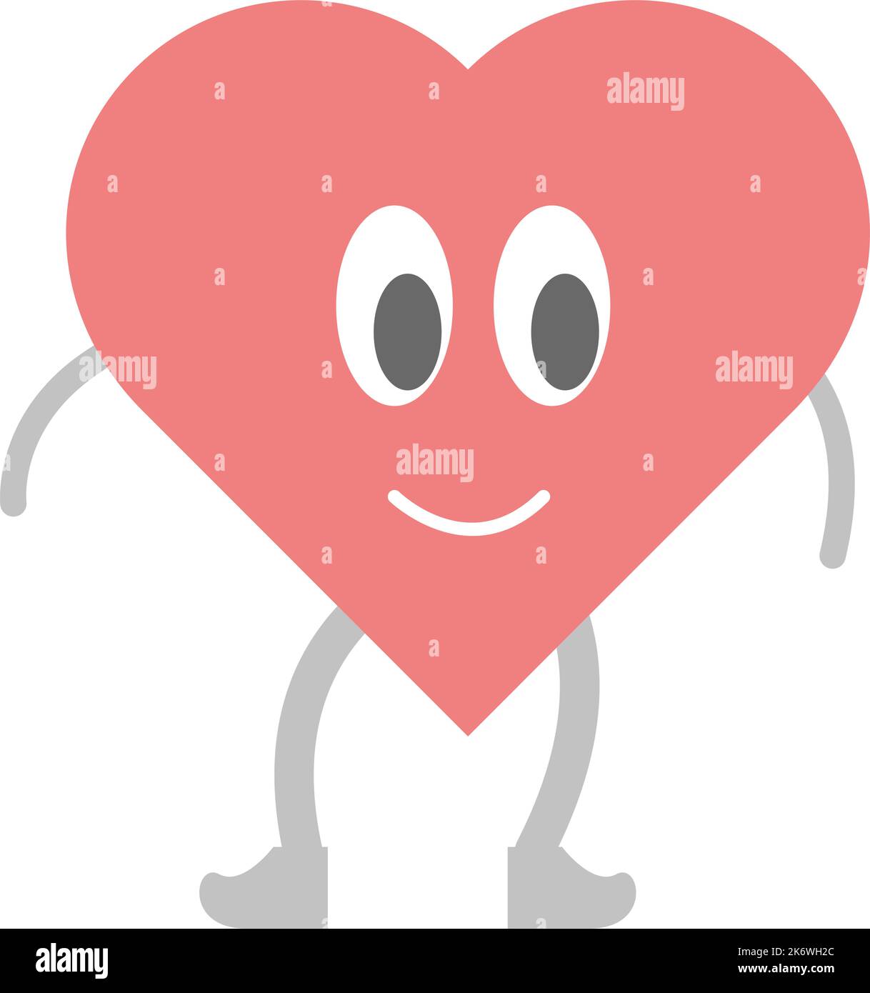 Heart cartoon geometric shape for kids to learn basic math education ...
