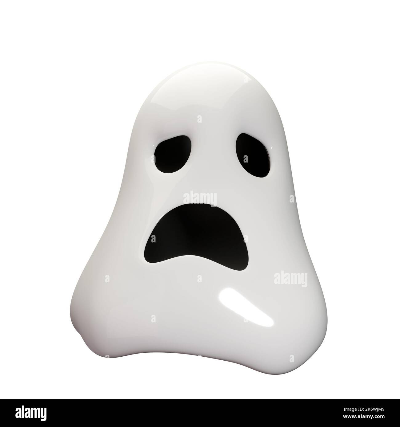 Halloween Ghost. Cute ghost character. Realistic 3d design element In ...
