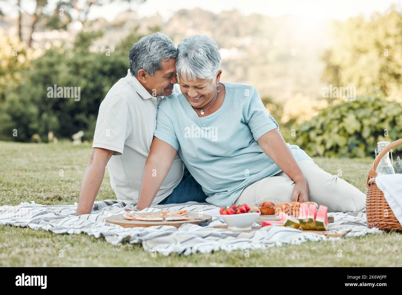 Love is the cement that binds closer together. a senior couple enjoying ...