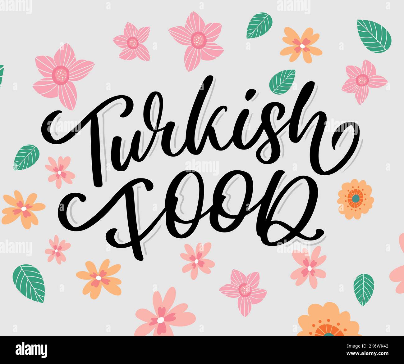 Turkish food letter. Design element. Traditional design. Vector ...