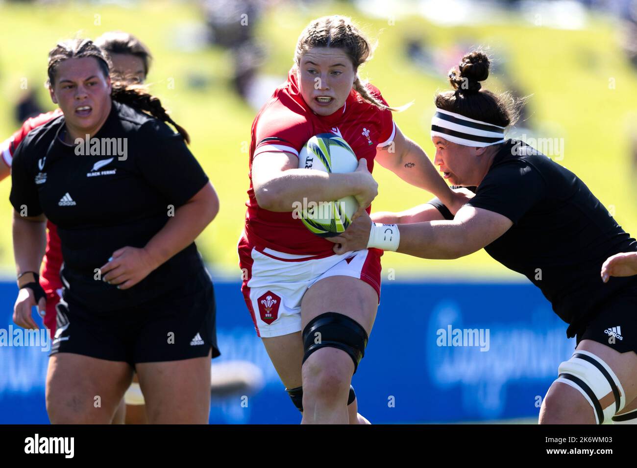 Wales' Gwen Crabb during the Women's Rugby World Cup pool A match at ...