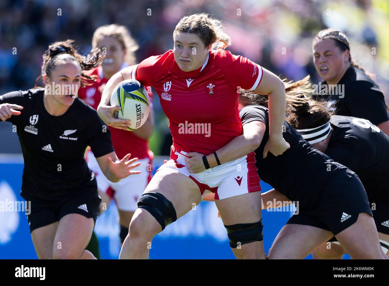 Wales' Gwen Crabb during the Women's Rugby World Cup pool A match at ...
